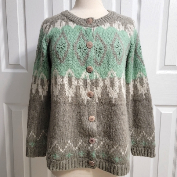 Sundance | Sweaters | Sundance Oversized Beaded Fair Isle Mohair Blend ...